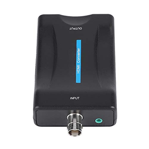 BNC to HDMI Converter, 480I (NTSC) / 576I (PAL) Format to 1080P/720P HD HDMI Signal, More Stable, Low Energy Consumption, Connect Video Adapter Monitor, TV, Projector, etc