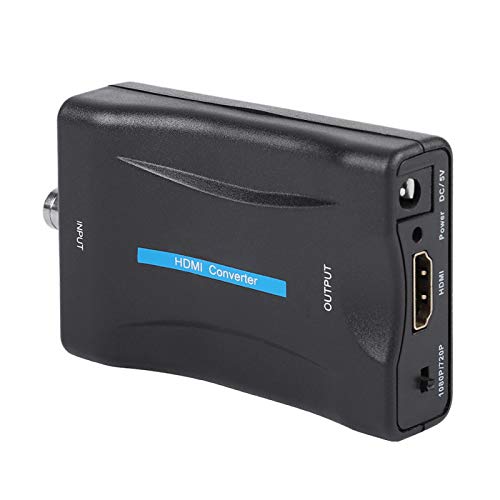 BNC to HDMI Converter, 480I (NTSC) / 576I (PAL) Format to 1080P/720P HD HDMI Signal, More Stable, Low Energy Consumption, Connect Video Adapter Monitor, TV, Projector, etc