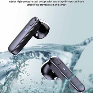 Earphone Bluetooth Wireless Headset Waterproof Deep Bass Earbuds True Wireless Stereo Headphone with Mic Sport Earphone (Color : A)