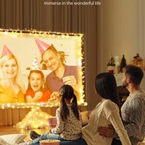 Video Projection Screen, Outdoor Projector Screen 120 inch 16:9 4K HD Foldable & Portable Outdoor Projection Screen, Support Front & Rear Projection for Home Theater Camping Backyard Movies