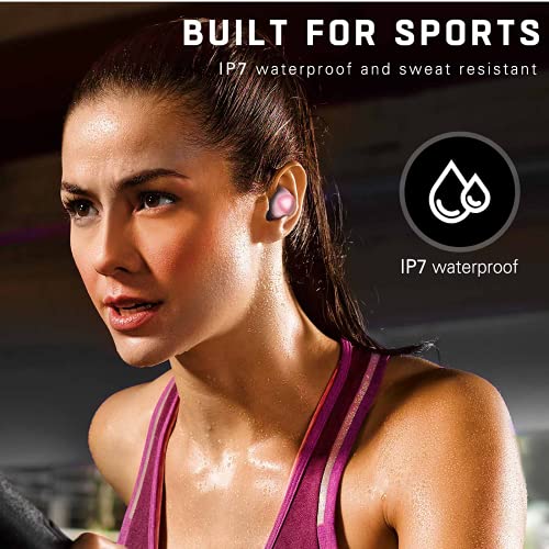 Urbanx Street Buds Plus True Bluetooth Earbud Headphones for Samsung Galaxy A52 5G - Wireless Earbuds w/Noise Isolation - Pink (US Version with Warranty)