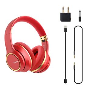 srhythm nc15 noise cancelling headphones wireless bluetooth 5.0, over ear headset bundle with headphone accessories pack nc75/nc15 noise cancelling headphone