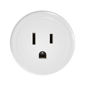 GHome Smart Mini Plug, Wi-Fi Outlet Socket Compatible with Alexa and Google Home, Remote Control with Timer Function, No Hub Required, ETL FCC Listed (1 Pack), White