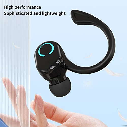 WskLinft 1 Pair Earphone Phone Call Long Endurance in-Ear Bluetooth-Compatible 5.2 Sports Headset Speaker Accessories Black