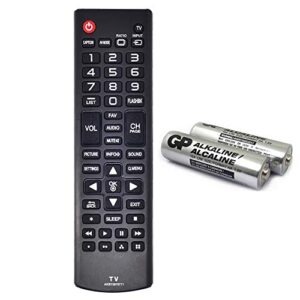 akb73975711 replacement tv remote for lg akb74475433 akb74475455 akb73975722 55lf6000 42lf5600 agf76631012 55lb5900 47lb5900 32lb5600 32lb560b 42lb5600-uz 55lb5900-uv with gp alkaline 2 pcs batteries