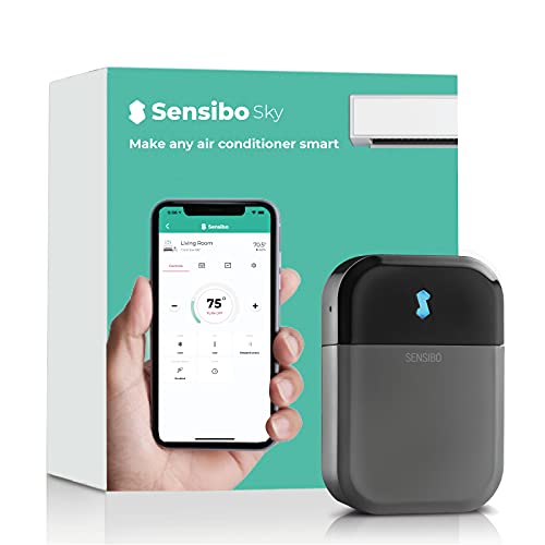 Sensibo Sky, Smart Home Air Conditioner System - Quick & Easy Installation. Maintains Comfort with Energy Efficient App - Automatic On/Off. Wifi, Google, Alexa and Siri. (Grey)