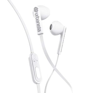 urbanista san francisco earphones dynamic ear-pods, call-handling with microphone, 3.5mm stereo input – fluffy cloud