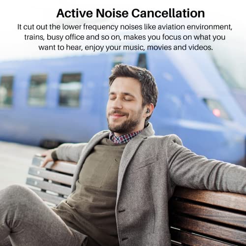 TOZO NC7 2022 Hybrid Active Noise Cancelling Wireless Earbuds & TOZO S2 44mm 2023 Smart Watch Alexa Built-in Fitness Tracker