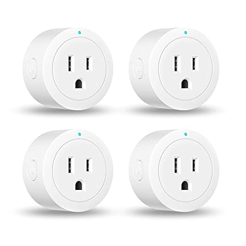 Alexa Smart Plug, Smart Outlet Bluetooth Mesh, Simple Set Up, Alexa App Remote Control, ETL & FCC Certified, 4 Pack