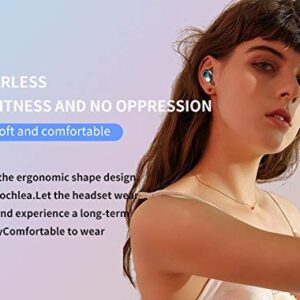 UScarmen Wireless Earbuds Bluetooth Headphones HiFi Sound Quality and Charging Case Digital Intelligence LED Display Earphones Built-in Mic Headset Deep Bass for Sport (Black)