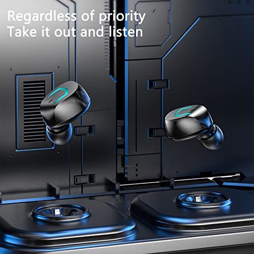 Wireless Bluetooth in-Ear Earbuds, Build-in Microphone, Premium Deep Bass Stereo Headphones, IPX7 Waterproof Sport Earbuds with LED Digital Display Charging Cabin