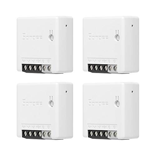 SONOFF ZBMINI ZigBee Mini Smart Light Switch(2 Way), Compatible with Alexa, SmartThings Hub, Google Home & SONOFF ZBBridge, ZigBee 3.0 Hub Required, Neutral Wire Required 4-Pack