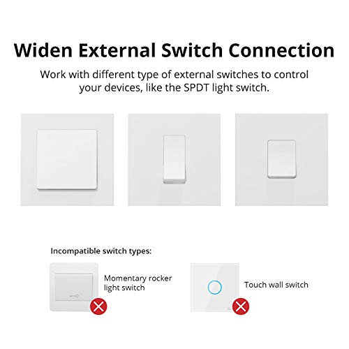 SONOFF ZBMINI ZigBee Mini Smart Light Switch(2 Way), Compatible with Alexa, SmartThings Hub, Google Home & SONOFF ZBBridge, ZigBee 3.0 Hub Required, Neutral Wire Required 4-Pack