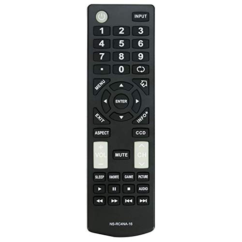 New Remote Control NS-RC4NA-16 for Insignia TV NS-19D220MX16 NS19D220MX16 NS-19D220NA16 NS19D220NA16 NS-24D220MX16 NS24D220MX16