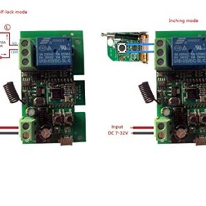 MHCOZY 1 Channel 5V 12V ZigBee Smart Relay Switch,Adjustable Selflock and Momentary Working Mode,Works with Tuya eWelink Zigbee Gateway