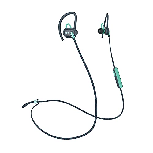 House of Marley Uprise: Wireless Earphones with Microphone, Bluetooth Connectivity, 8 Hours of Playtime, and Sustainable Materials (Teal)