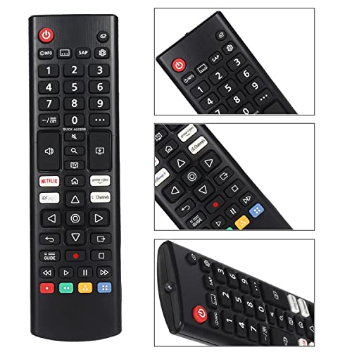 AKB76037601 Universal Remote Control Compatible with LG LED OLED LCD Smart TV, 4K 8K UHD HDTV Smart TV, webOS NanoCell QNED Smart TV with Netflix and Prime Video Keys [ with Batteries ]