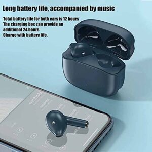 TBIIEXFL Headphone Earphones Waterproof Earpieces Sport Earbuds for Music Headset 5.0 (Color : Black)