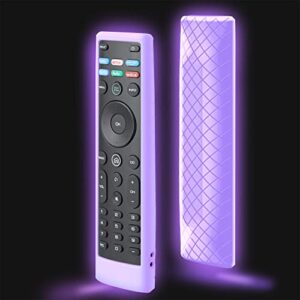 cover for vizio remote, compatible with vizio remote case xrt136 / xrt140 d series universal smart tv control replacement silicone skin sleeve glow in the dark