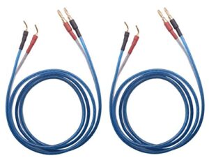 kk zb-sb 1pair set(4banana&4pin) hifi ofc speaker wire, banana plug to pin type plug, 1.5m(4.92ft)/3m(9.84ft)/5m(16ft)/7m(22.9ft), kk zb-sb (1.5m(4.92ft))