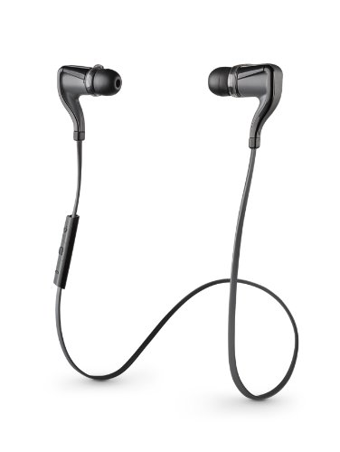 Plantronics BackBeat Go 2 Wireless Hi-Fi Earbud Headphones - Compatible with iPhone, iPad, Android, and Other Leading Smart Devices - Black