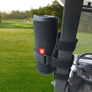 homemount golf cart speaker mount – golf cart accessories adjustable strap speaker holder compatible with jbl flip 4/jbl flip 5 etc most portable speakers