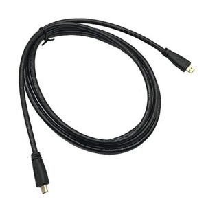 seadream high speed micro hdmi male to micro hdmi male cable,micro hdmi type d male to male cable gold plated (black 6feet)