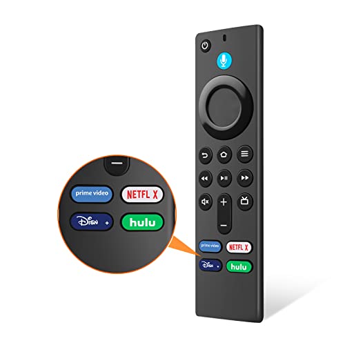 Voice Replacement (3rd Gen) TV Remote Controls, Requires Compatible with Fire TV Stick /4K/Max/Lite/Cube