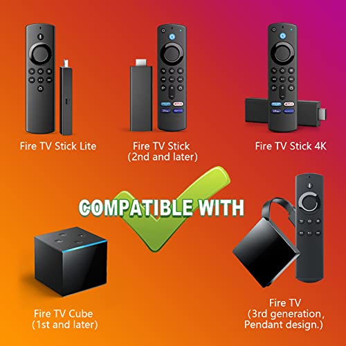 Voice Replacement (3rd Gen) TV Remote Controls, Requires Compatible with Fire TV Stick /4K/Max/Lite/Cube