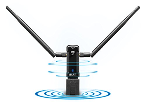 Alfa Long-Range Dual-Band AC1200 Wireless USB 3.0 Wi-Fi Adapter w/2x 5dBi External Antennas - 2.4GHz 300Mbps / 5Ghz 867Mbps - 802.11ac & A, B, G, N