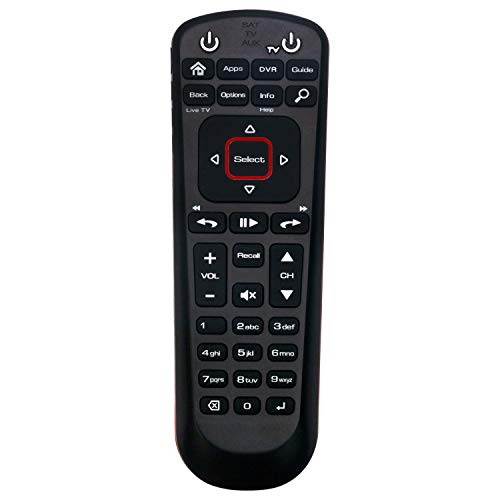 New Network 52.0 Replacement Remote Control Compatible with Dish Network with 3 Modes SAT TV AUX