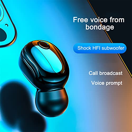 WskLinft Earphone Stable Transmission Sensitive Bluetooth-compatible5.0 HiFi Sports Mini in-Ear Earphone Phone Accessories Black