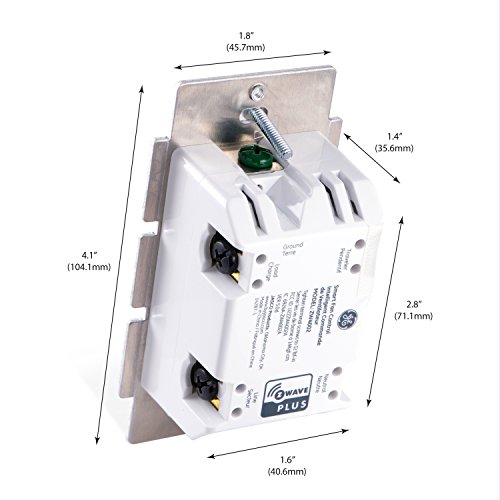 Enbrighten, White & Light Almond, Z-Wave Plus Smart Fan Control, Works with Alexa, Google Assistant, 3-Way Compatible, ZWave Hub Required, Repeater/Range Extender, 55258