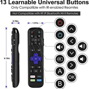 SofaBaton R2 Universal Remote for IR Devices, Replacement for Roku Remote Control,13 Extra IR Learning Power Volume/Mute/Button for TVs/Blu-ray/DVD/Cable/Satellite (Not Support WiFi/Bluetooth/RF)