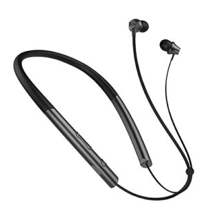 ikxo neckband bluetooth headphones noise cancelling headset with mic wireless earbuds 5.0 cvc 8.0 waterproof sport earphones for running driving working compatible