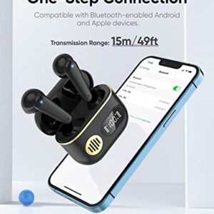 Bluetooth Earbuds, Wireless Earphones for iPhone & Android, Bluetooth 5.2 in-Ear Headphones Touch Control, Fast Charge, LCD Power Display, 30H Play Time, Built-in Mic Ear Buds for Home Office Sports