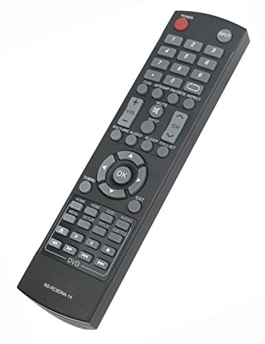 NS-RC9DNA-14 Replace Remote fit for Insignia LED TV DVD Combo NS-28DD310NA15 NS-32DD310NA15 NS-32DD220NA16 NS-32DD200NA14 NS-28DD220NA16 NS-24ED310NA15B NS-24DD220NA16 NS-20ED310NA15