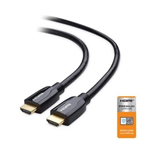 Cable Matters [Premium Certified] HDMI to HDMI Cable 6 ft (Premium HDMI Cable) with 4K HDR Support in Black