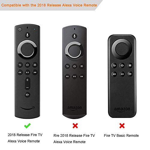 Remote Cover for Fire TV Stick 4K, Silicone Remote case for Fire TV Cube/Fire TV(3rd Gen)/All-New 2nd Gen Alexa Voice Remote Control, Lightweight Anti-Slip Shockproof (4 Pack, Multicolor B)