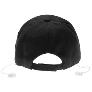 Lzcat Unisex Bluetooth Baseball Cap Sun Hat Smart Wireless Bluetooth Headset Sports Cap Music Speaker Mic Summer Cap (Black)