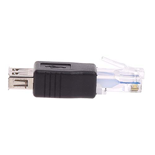 Ethernet to USB Adapter, 2 PCS USB to Ethernet Adapter, RJ45 Ethernet Male to USB Female Converter, USB to RJ45 Adapter 10Mb/100Mbs Network Connector for Laptops Computers