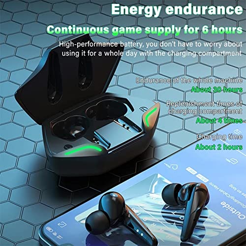 KEMBO C03 Waterproof Earbuds Wireless Bluetooth Noise Cancelling Earbuds Gaming Sport Running Headphone for Apple Android iPhone Samsung Touch Control Earbuds with Microphone