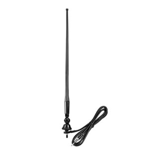 eightwood marine boat radio antenna 16 inch rubber duck flexible mast fm am stereo antennae for boat car rv motorhome atv utv tractor motorcycle yacht