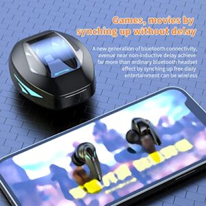 Hi-fi Stereo Wireless Bluetooth Headset with Digital Charging Box LED Light Display Waterproof and Sweat-Proof Earphone, Intelligent Noise Reduction, Suitable for Outdoor Sports