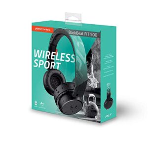 Plantronics BackBeat FIT 500 On-Ear Sport Headphones, Wireless Headphones with Sweat-Resistant Nano-Coating Technology by P2i, Teal (Renewed)