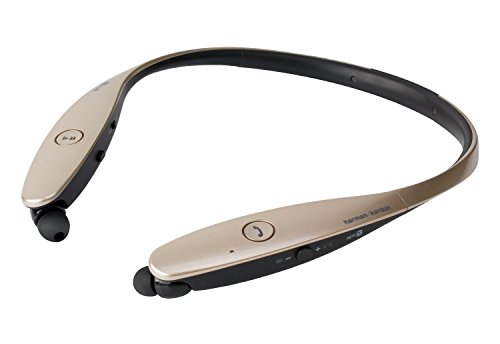 LG Electronics Tone Infinim HBS-900 Bluetooth Wireless Stereo Headset- Retail Packaging - Gold