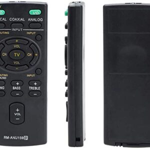 Sound Bar Remote Control RM-ANU159 Replacement for Sony Audio System HT-CT60/C SA-CT60 SS-WCT60 HT-CT60