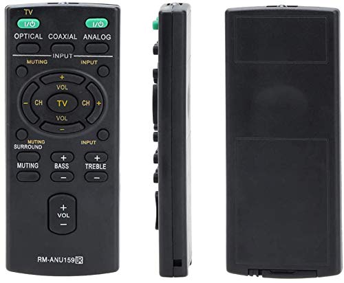 Sound Bar Remote Control RM-ANU159 Replacement for Sony Audio System HT-CT60/C SA-CT60 SS-WCT60 HT-CT60