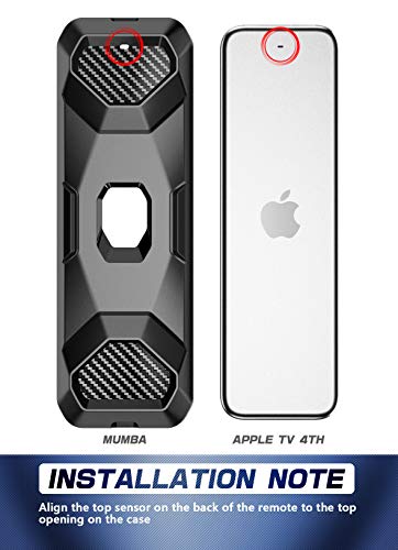 Remote Case for Apple Tv 4th Generation, Mumba Shock Resistant Silicone Remote Cover Case for New Apple Tv 4th Gen Siri Remote Controller (Lanyard Included)