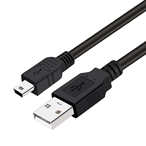 SAITECH IT 5 Pack USB 2.0 A to Mini 5 pin B Cable for External HDDS/Camera/Card Readers/MP3 Player-Black -35cm(1 feet)